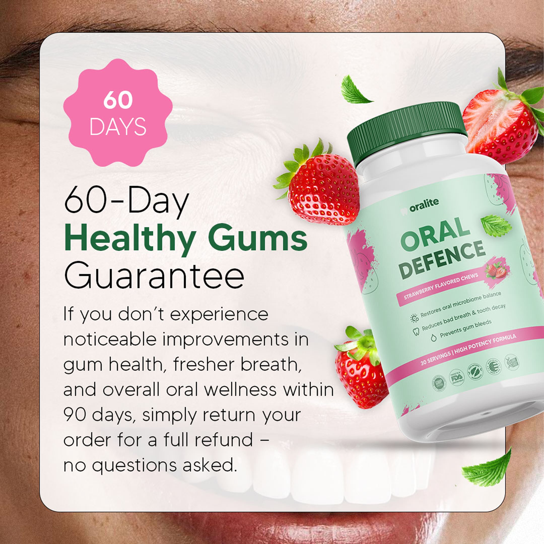Oral Defence – Maximum Potency Oral Microbiome Restoration by Oralite